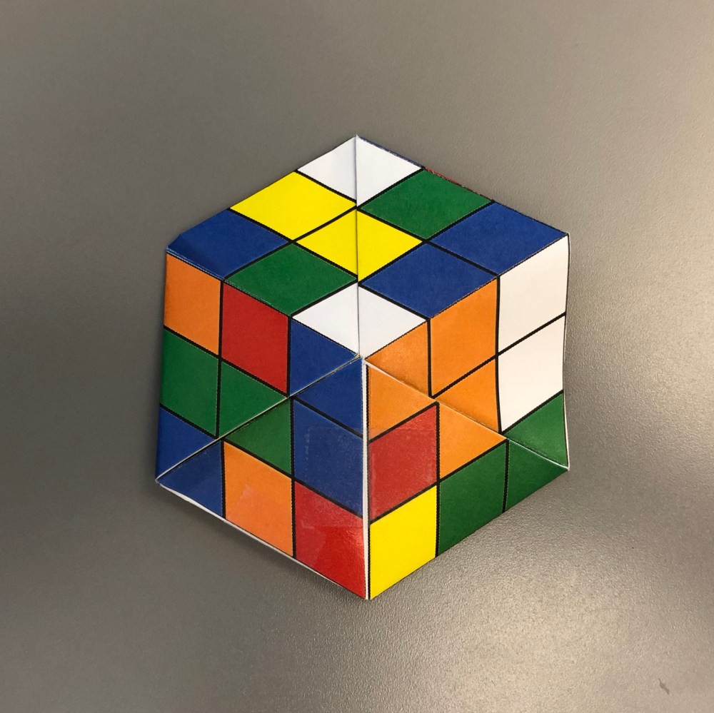 Rubik’s Cube Tri-Hexaflexagon – David Richeson: Division by Zero